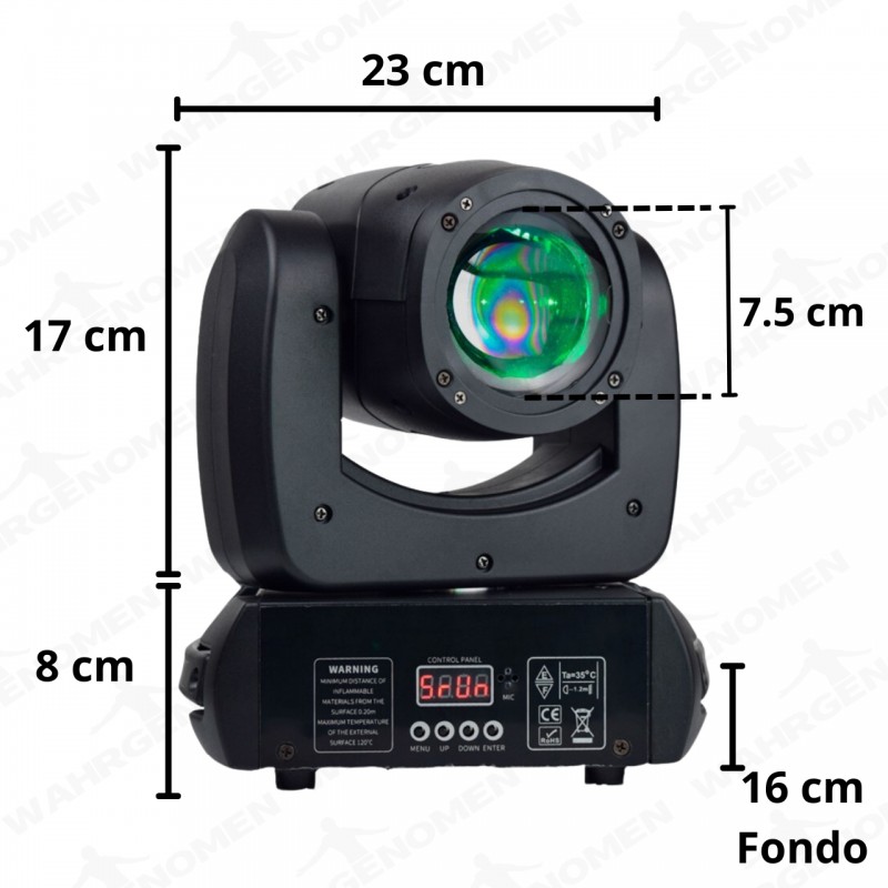 Set 2 Cabeza Movil Robotica Dj Spot Led Disco Dmx Con Bolsa