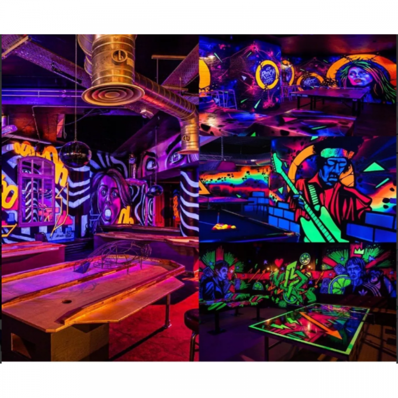 Barra Led Uv Luz Negra 18 Leds Ultravioleta 5w Neon Dis...
