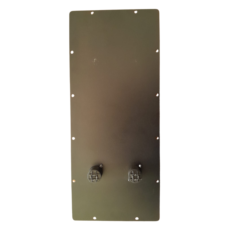 Tapa Metalica Lamina Para 2 Conectores Para Armar Bafles