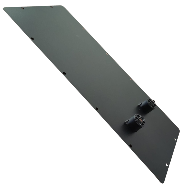 Tapa Metalica Lamina Para 2 Conectores Para Armar Bafles